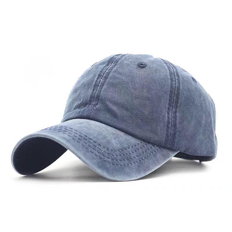 BGC COD fashion cotton washed wash plain baseball cap Adult | Shopee ...