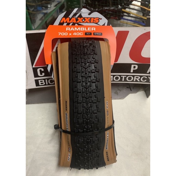 (pc)Tire Maxxis 700c 700x40c Gravel Receptor Rambler kevlar TR tanwall ...