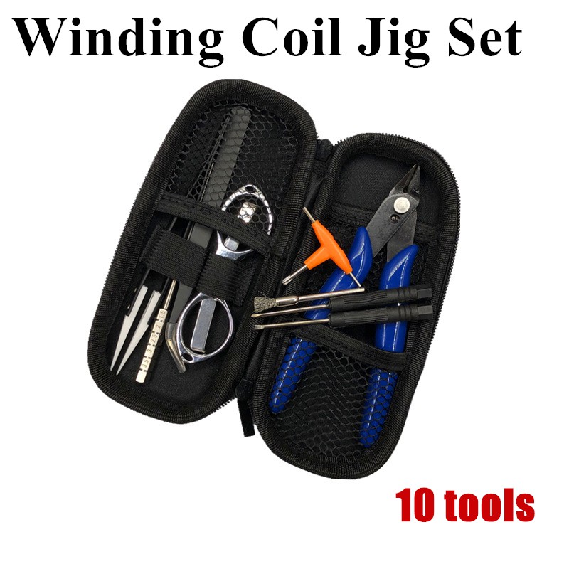 DIY Tool Kit Winding C0il Jig Set Package Ceramic Tweezer Steel Brush ...