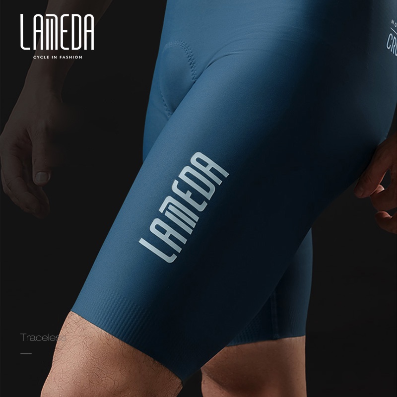 LAMEDA 2022 New Men'S Cycling Shorts Summer High Elastic Comfortable Shock Absorption Sponge Pad ...