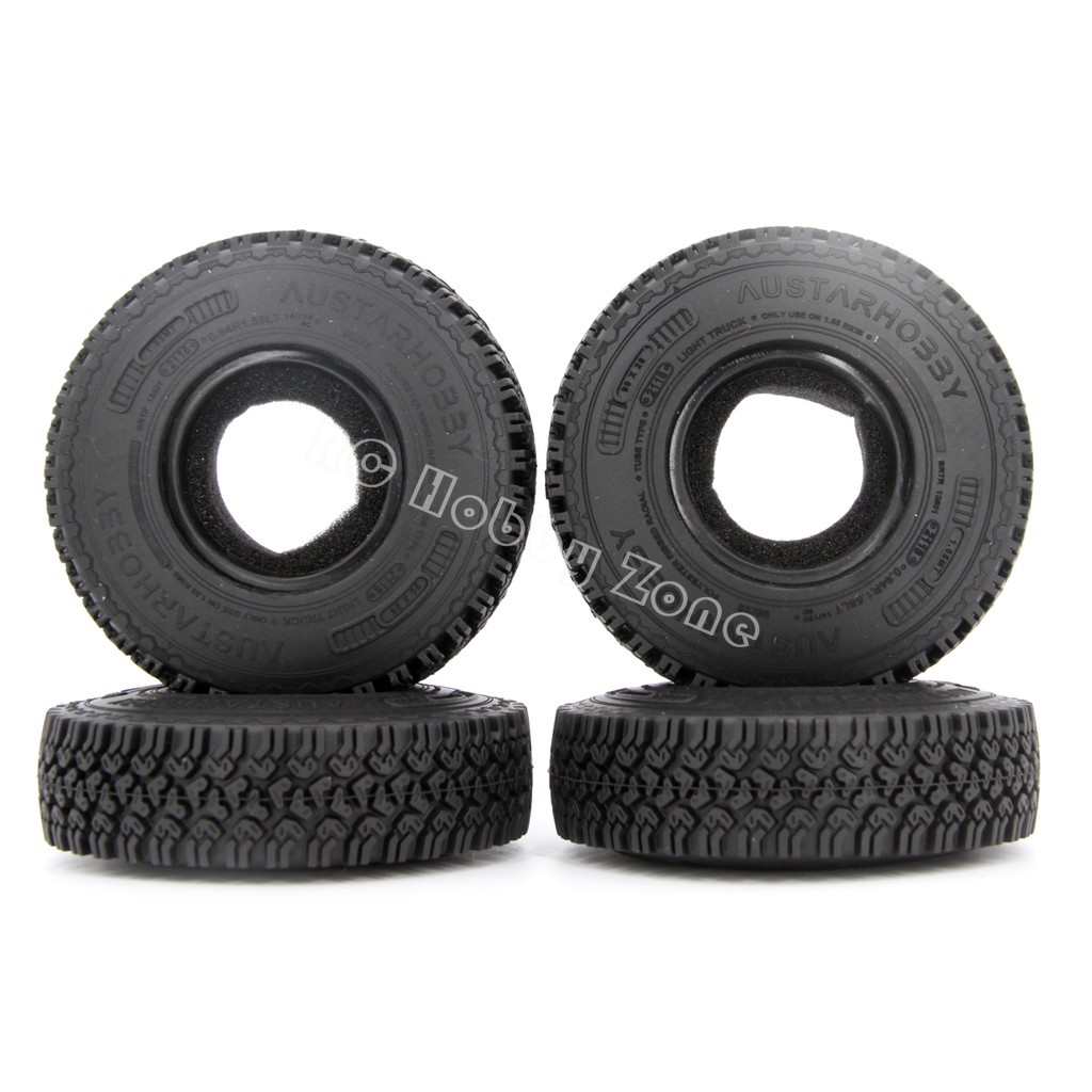 4Pcs 1.55 inch Soft Rubber Terrain Wheel Tires for RC Crawler Car MST ...