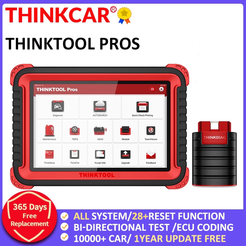 Thinktool Pros Full System Auto Professional Diagnostic Tool 12V Cars ...