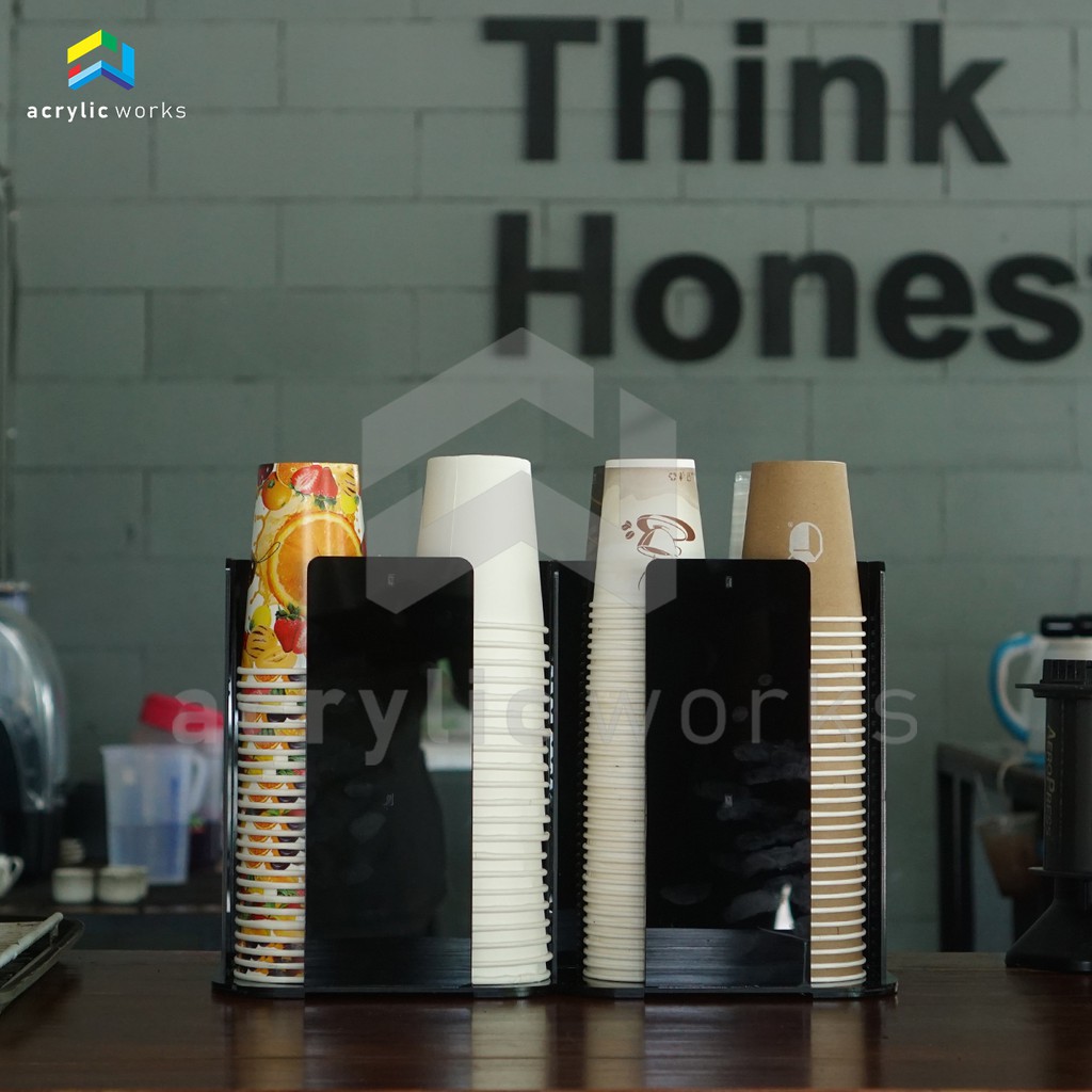 Paper Cup Rack/Simple Plastic Cup Holder 8-pack | Shopee Philippines