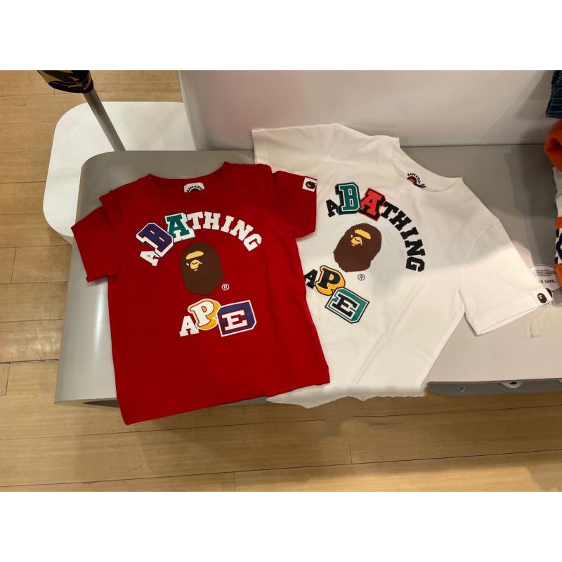 Bape children's clothing summer clothes ape-man alphabet children's ...