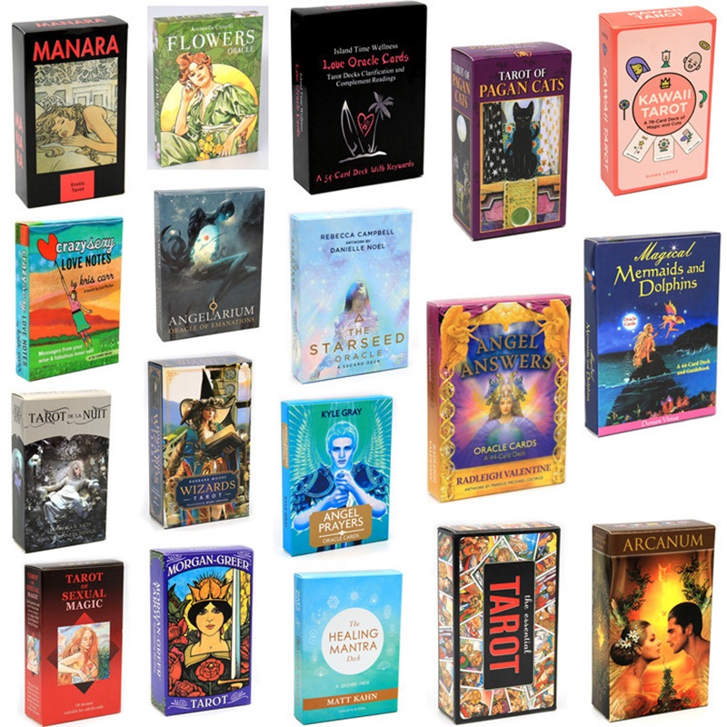 Full English 78 Rider Tarot Cards Fate Divination Playing Card Game ...