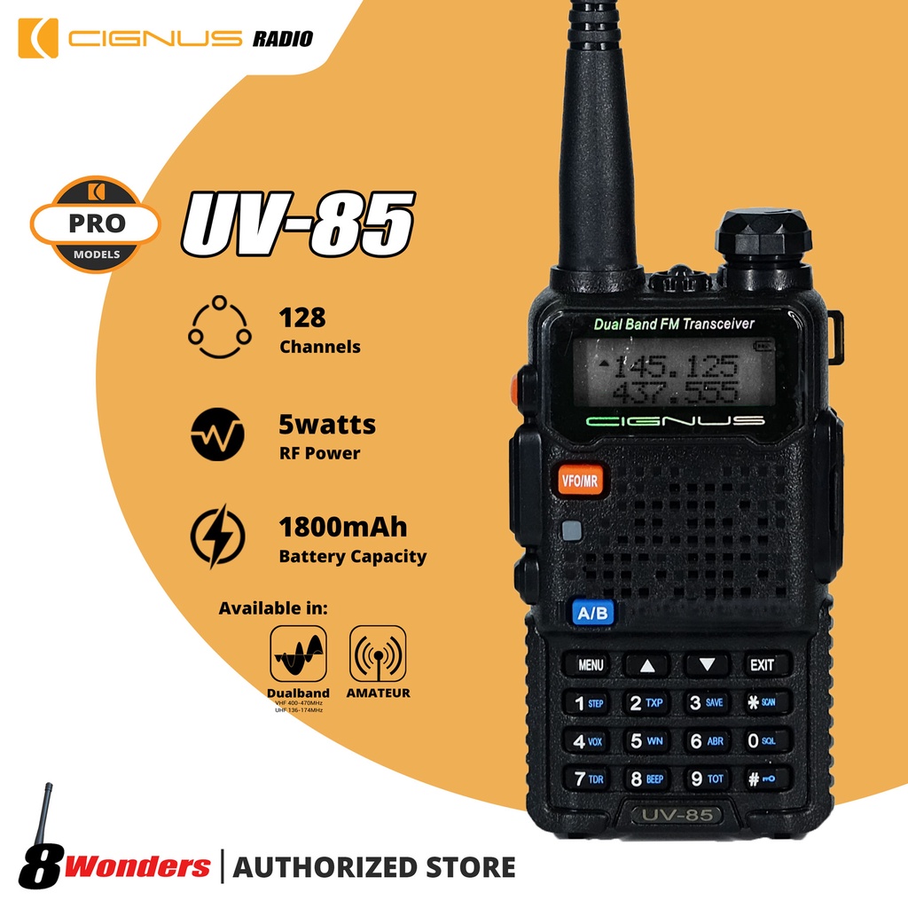 Cignus UV-85 Portable Radio Pro | Shopee Philippines