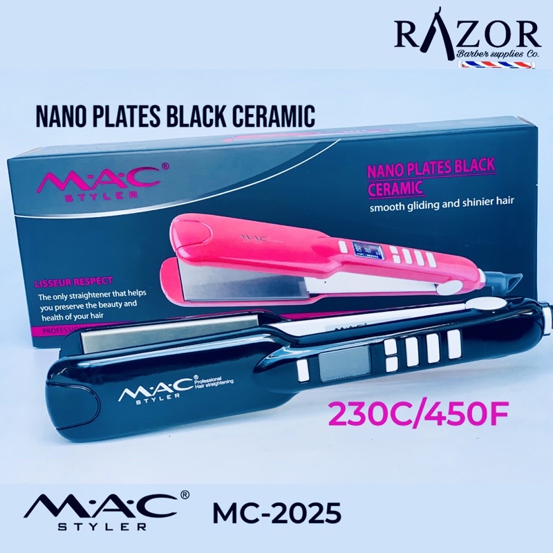 Mac Styler Professional Hair Straightener MC-2025 Hair Iron Nano Plate ...