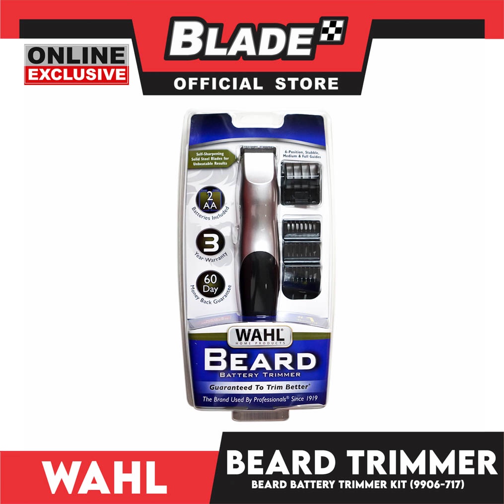 Wahl Groomsman Battery Operated Beard Trimming Kit for Beard and Mustache Trimming (Model 9906 ...
