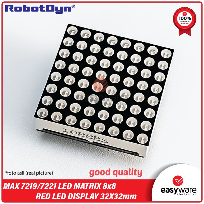 RobotDyn MAX 7221 MAX 7221 LED Matrix 8x8 32x32mm Dot Matrix | Shopee ...