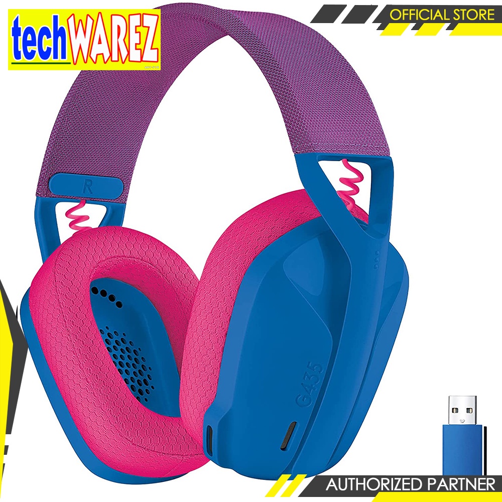Logitech G435 Blue/Raspberry Lightspeed And Bluetooth Gaming Headset ...