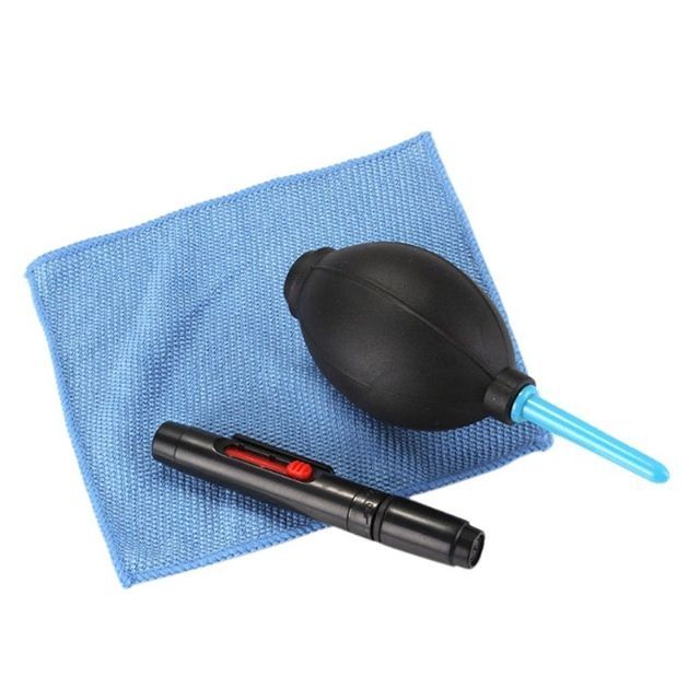 3 In 1 Lens Pen Cleaning Cleaner Dust Pen + Cloth Kit For Camera ...