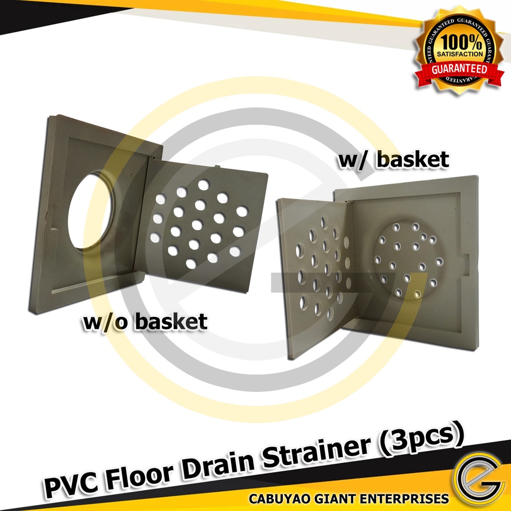 PVC Floor Drain Strainer 4x4 inches (3 pcs) | Shopee Philippines