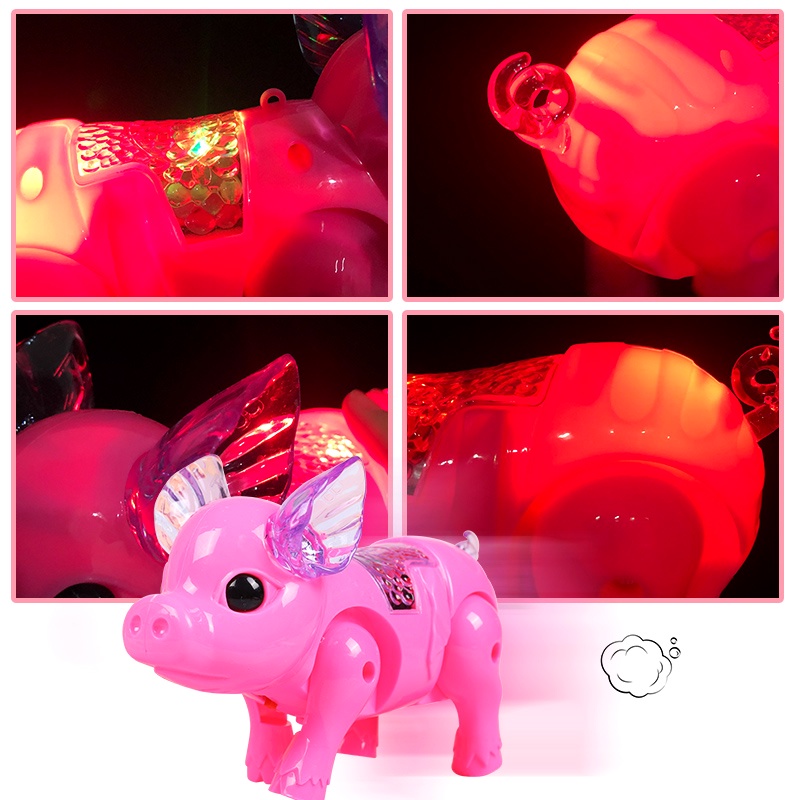 Flashing Walking Pig Toys Boys Funny Musical Pig Electronic Pets Toy ...