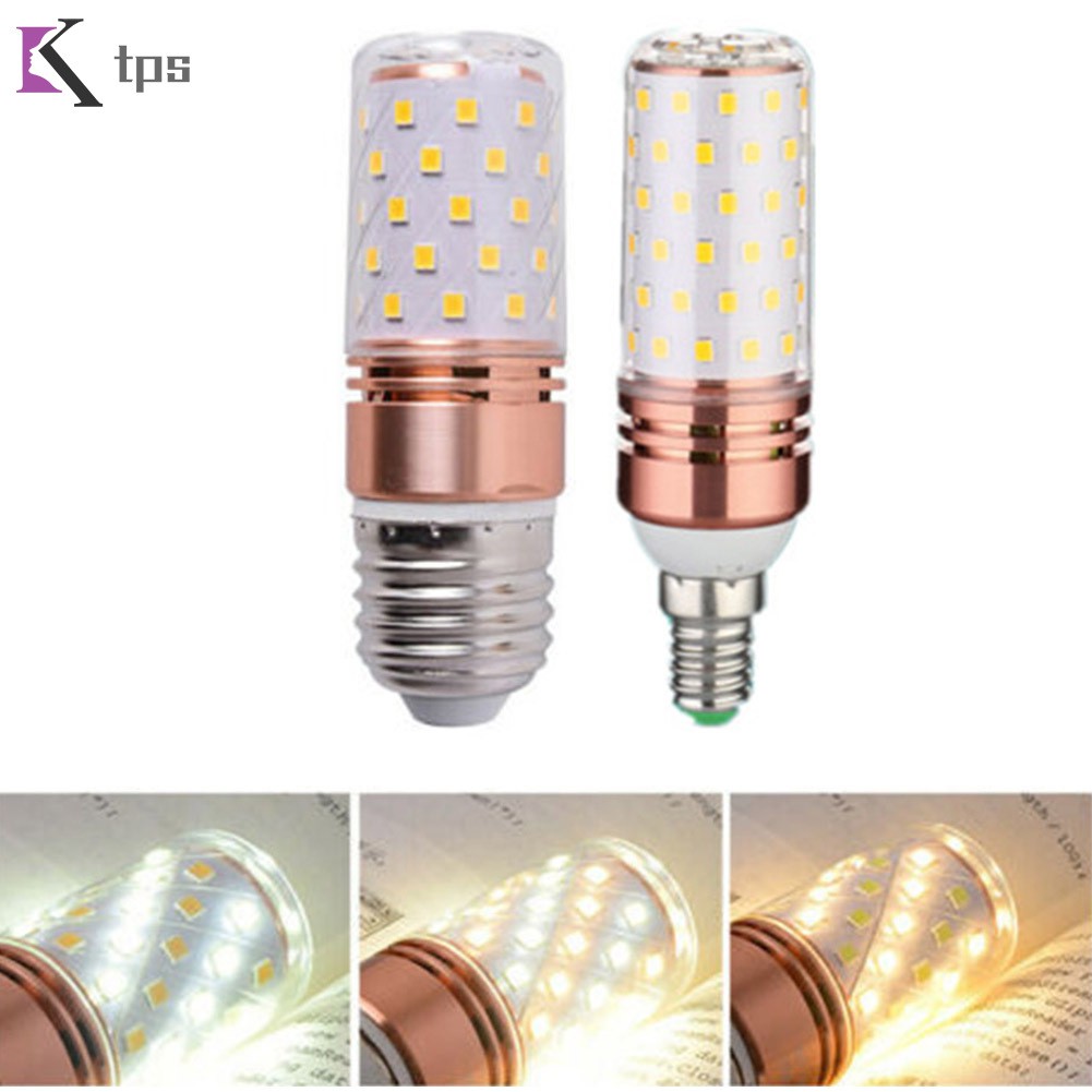 E27/E14 LED Corn Bulbs Tricolor Lamp Light Energy Saving Incandescent ...