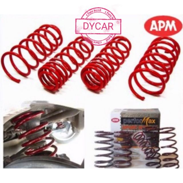 PERODUA AXIA APM PERFORMANCE LOWERED SPORT COIL SPRING SET | Shopee ...