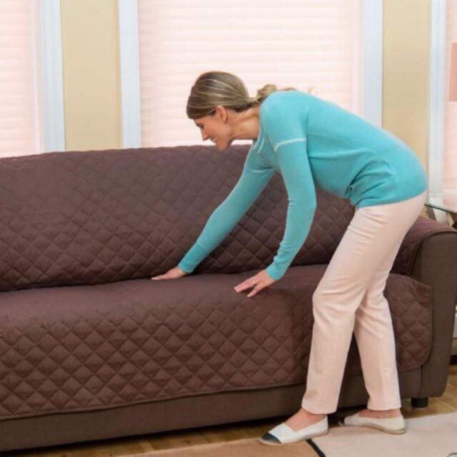 phlove Couch Coat Reversible Washable Sofa Cover Long Double Size ...