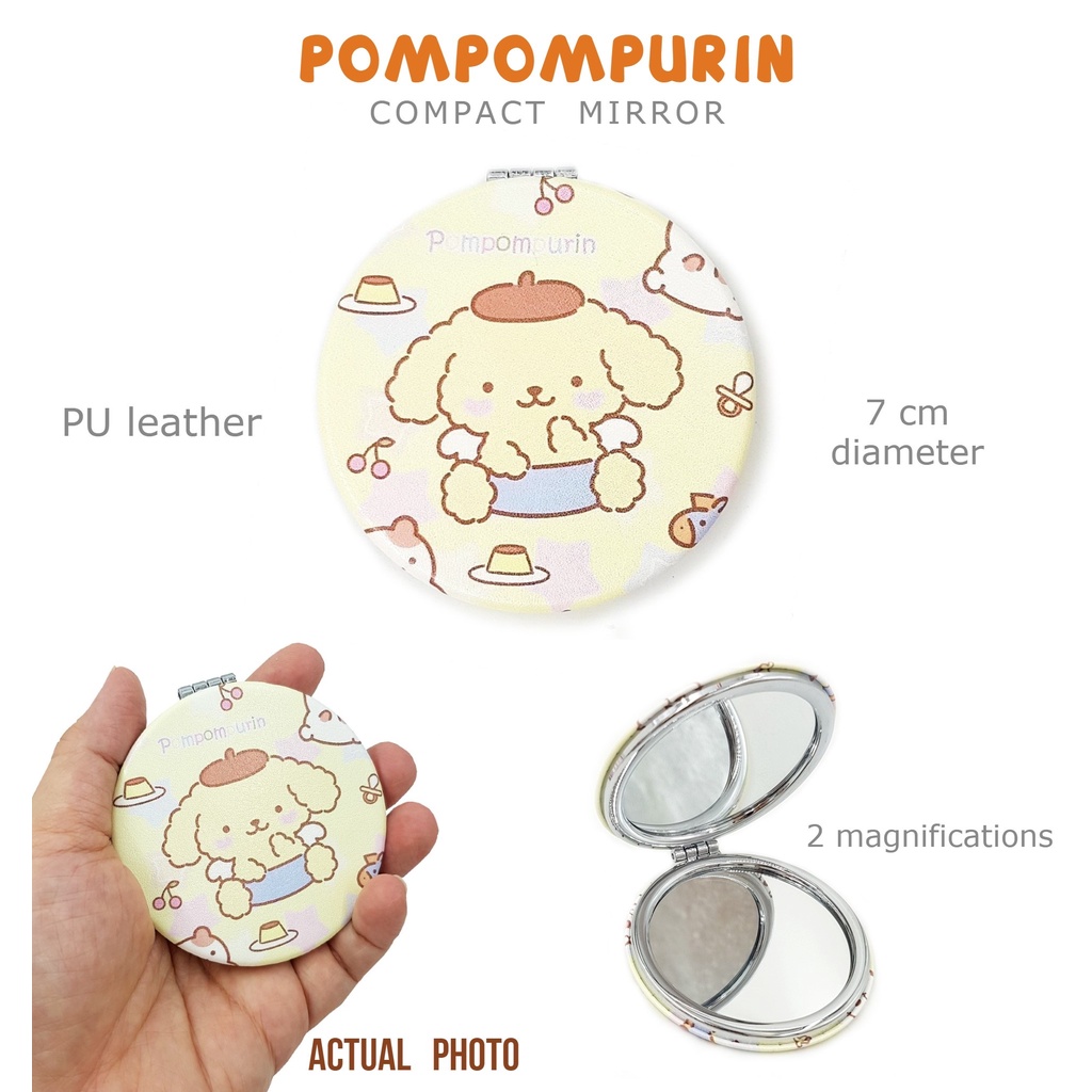 Compact Mirror LittleTwinStars MyMelody Kuromi Pompompurin Snoopy ...