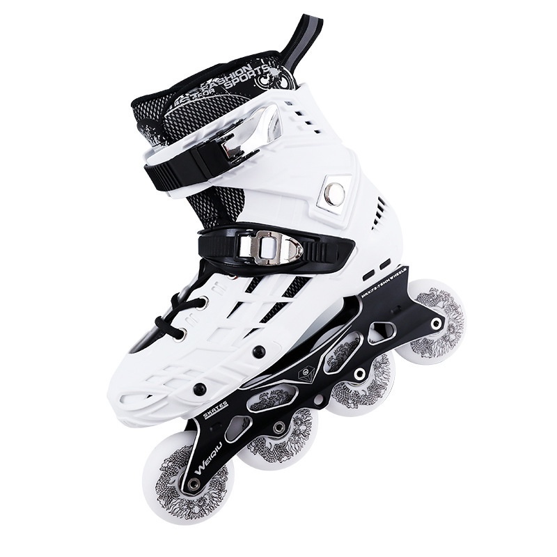 2 in 1 multiple funciton speed flate roller skate shoes 3 wheels inline ...