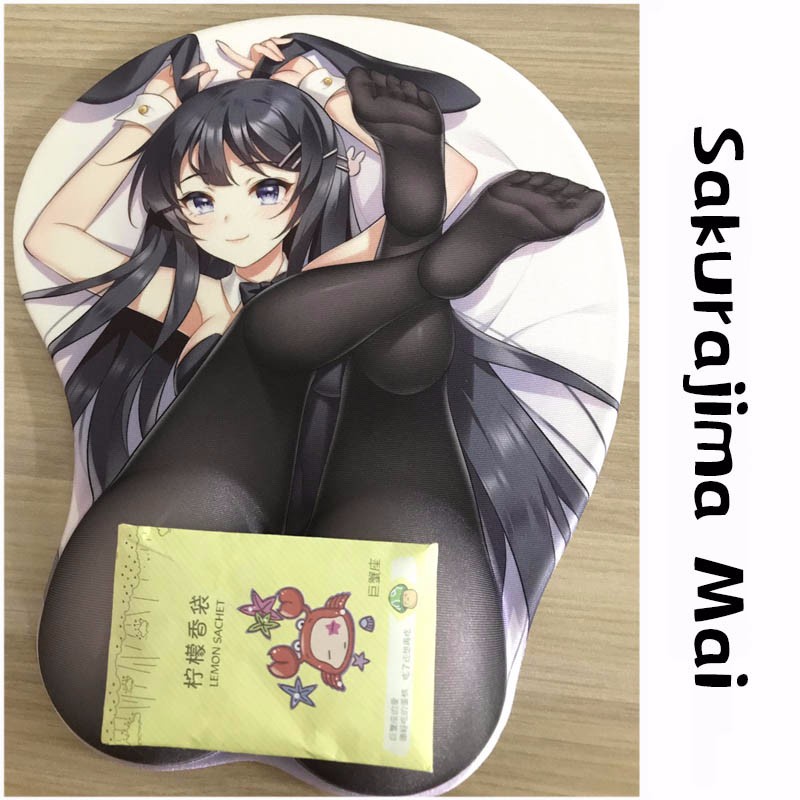 ☏☸New Rascal Does Not Dream of Bunny Girl Senpai Sakurajima Mai 3D Soft ...