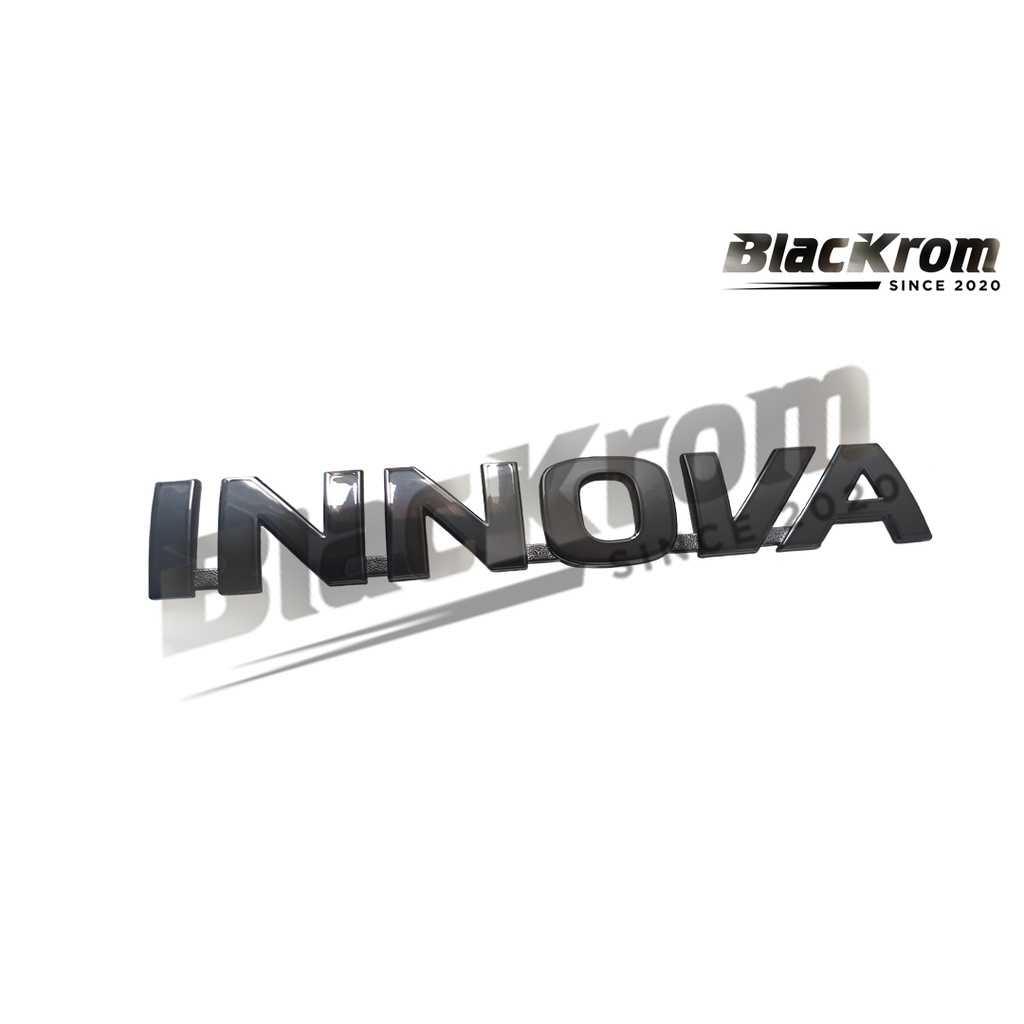 Toyota Innova Logo Emblem Black Chrome Writing | Shopee Philippines
