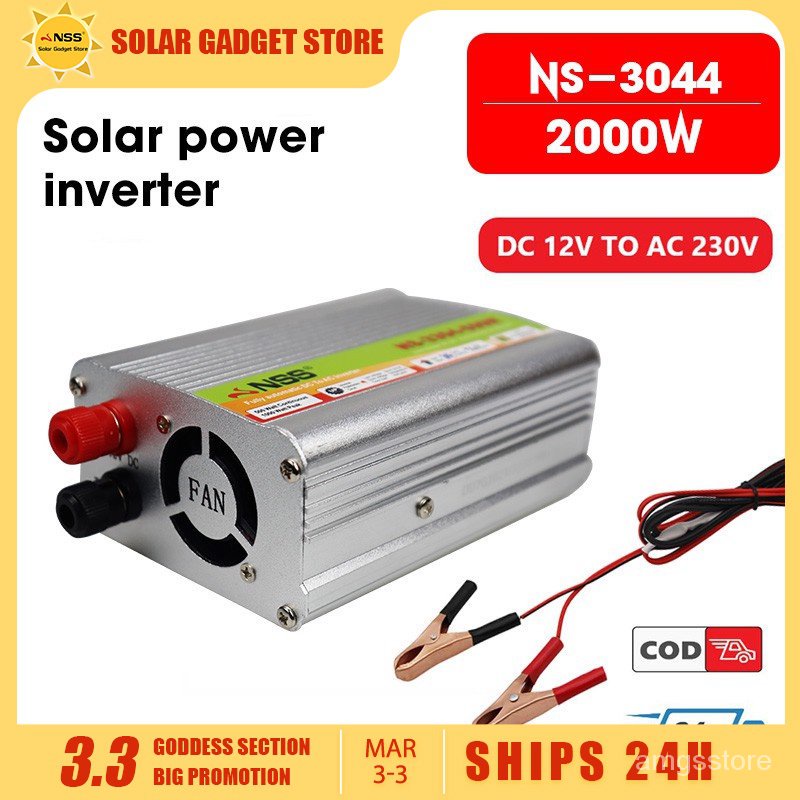 NSS Inverter DC 12V - AC 220V Fully Automatic Solar Current Conversion ...