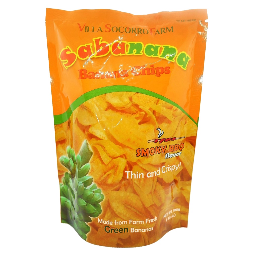 Villa Socorro Farm Sabanana Banana Chips 100 grams | Shopee Philippines