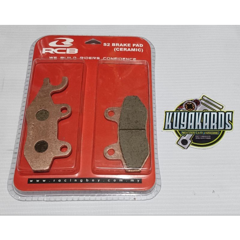 RCB S2 CERAMIC BRAKE PAD RAIDER 150 CARB FRONT/SHOGUN | Shopee Philippines