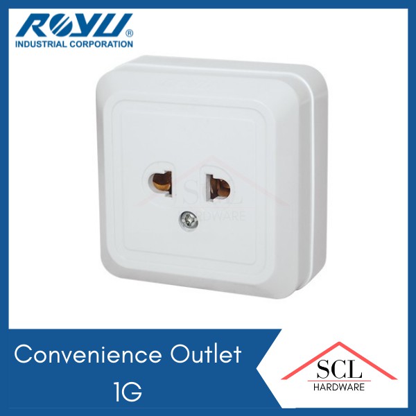 ROYU Convenience Outlet 1 gang REDOU201 | Shopee Philippines
