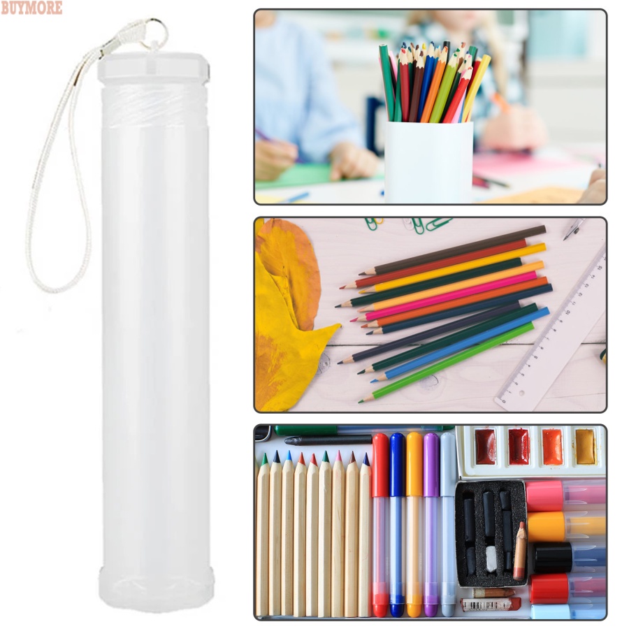 【JJ】Transparent Adjustable Retractable Pen Holder Brush Pencil Pencil ...