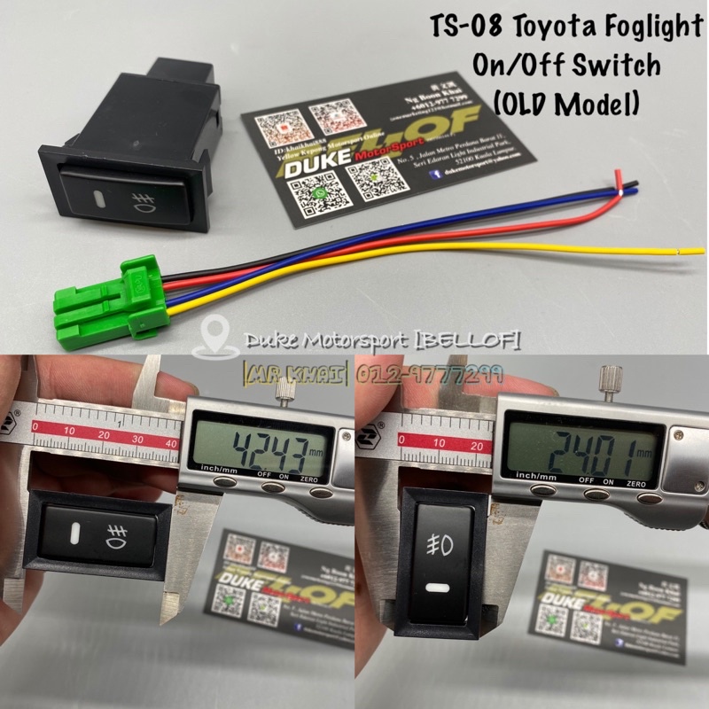 TS-08 OEM ON OFF SWITCH fog lamp suis LED day light led lamp / TOYOTA ...