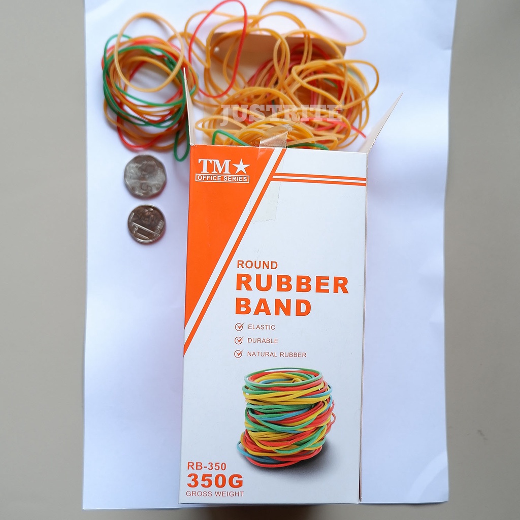 Rubberband 350 grams (almost half kg) ROUND / FLAT rubber band GOMA ...
