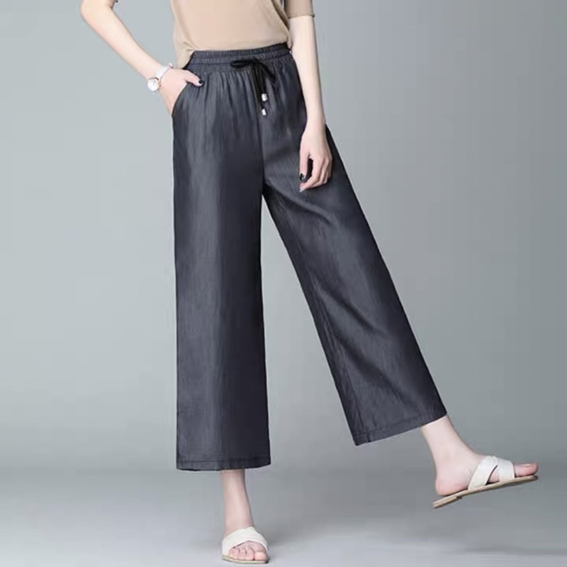 Fashion Denim square pants soft tela fit 27-32 waistline/COD | Shopee ...