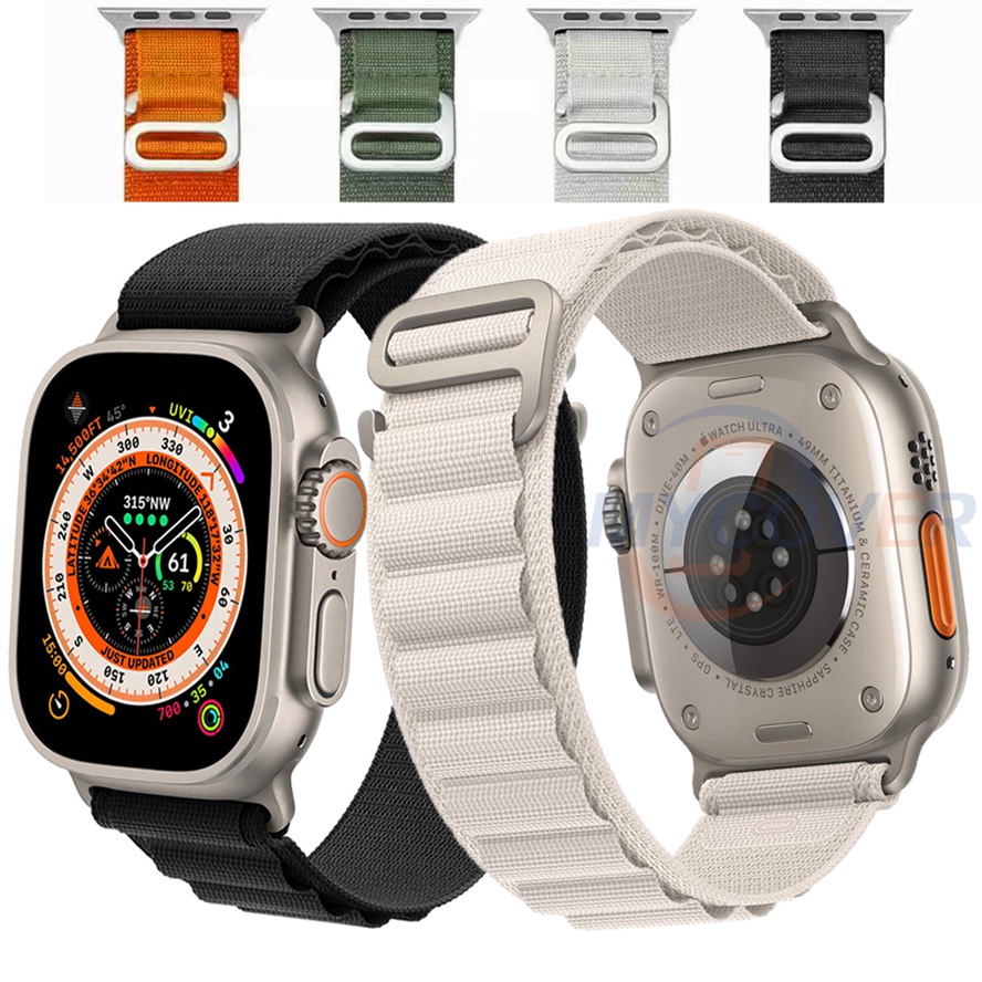 Alpine Loop Leather Band For Smart Watch Series 8 Ultra 7 6 SE 5 4 3 2 ...