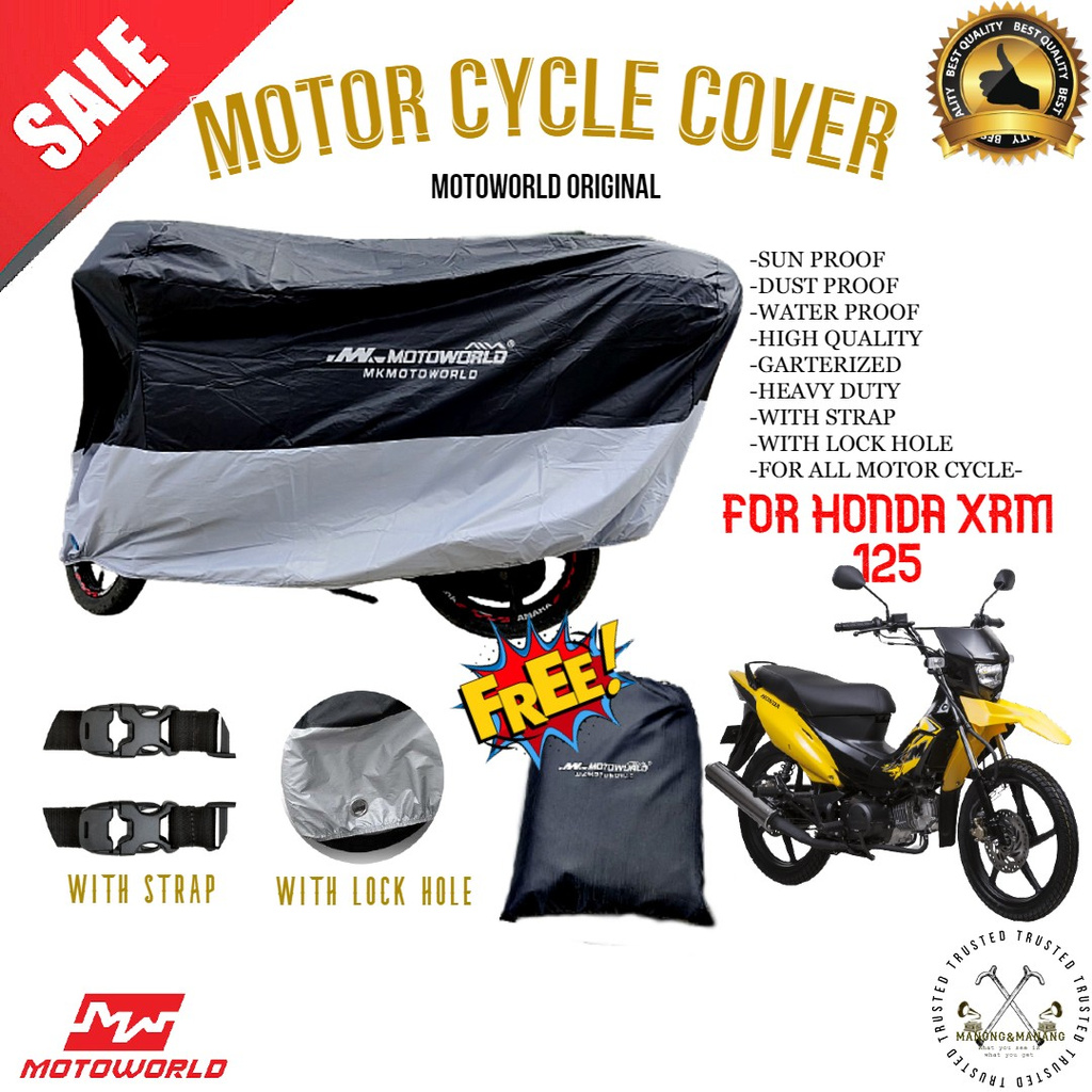 HONDA XRM 125 Motorcycle cover l Motor cover original With/out top box ...