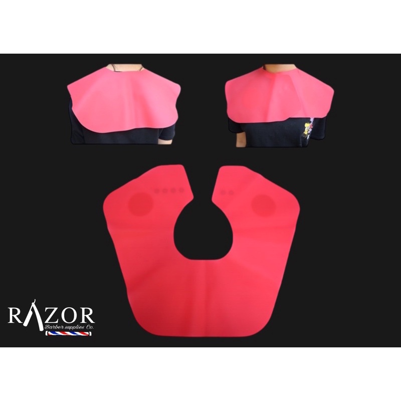 Neck Shutter Cape Silicone Rubber Cape Barber Salon Coloring Cape Razor ...