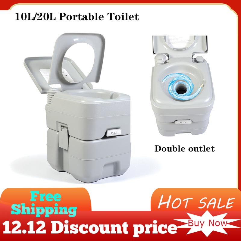 10L/20 Flushable Portable Toilet, Household Mobile Toilet, Elderly ...