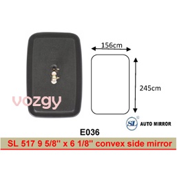 SIDE MIRROR SL-517/E-036 CONVEX 9-5/8"x6-1/8" SL AUTO MIRROR | Shopee ...