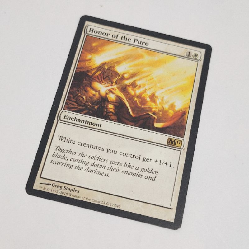 MTG Card HONOR OF THE PURE Magic the Gathering Trading Card Game White ...