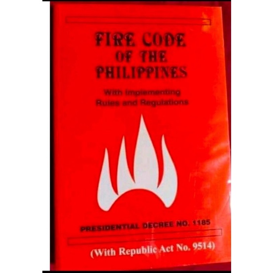 FIRE CODE OF THE PHILIPPINES | Shopee Philippines