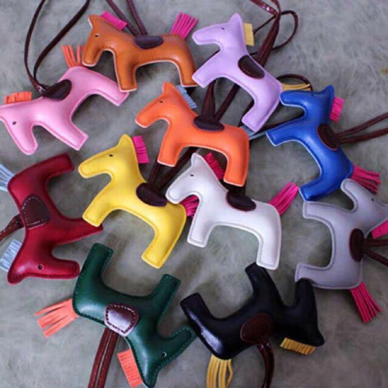 Rodeo Leather Horse Bag charms Horse Keychain Pony Charm Pendant Pony ...