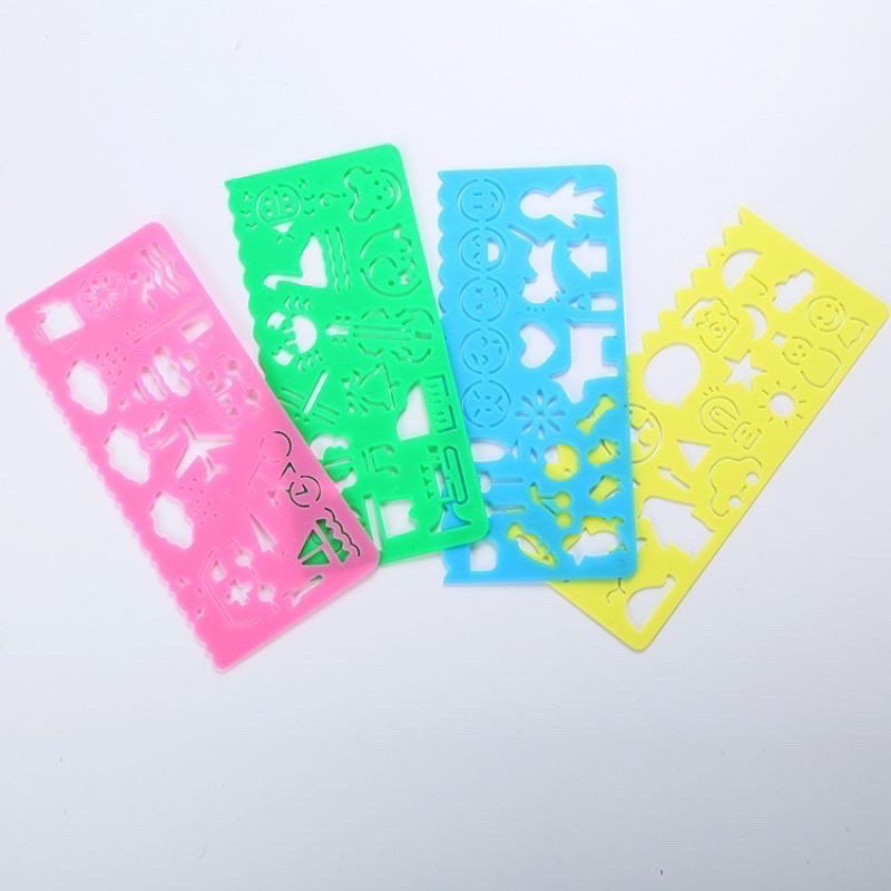 PENNY #4pcs/ set creative student stationery cute drawing ruler ...