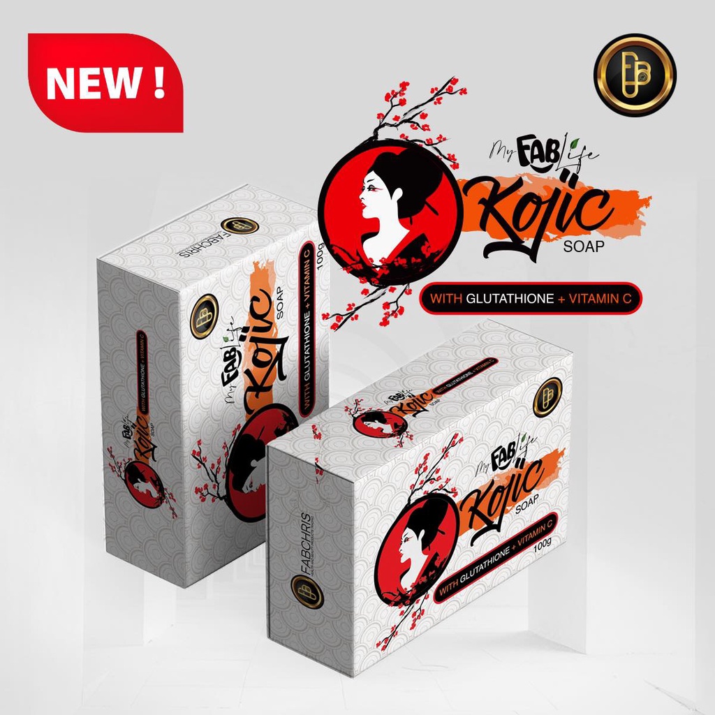 Fablife Kojic Soap With Glutathione & Vitamin C 100g Beauty Bar ...