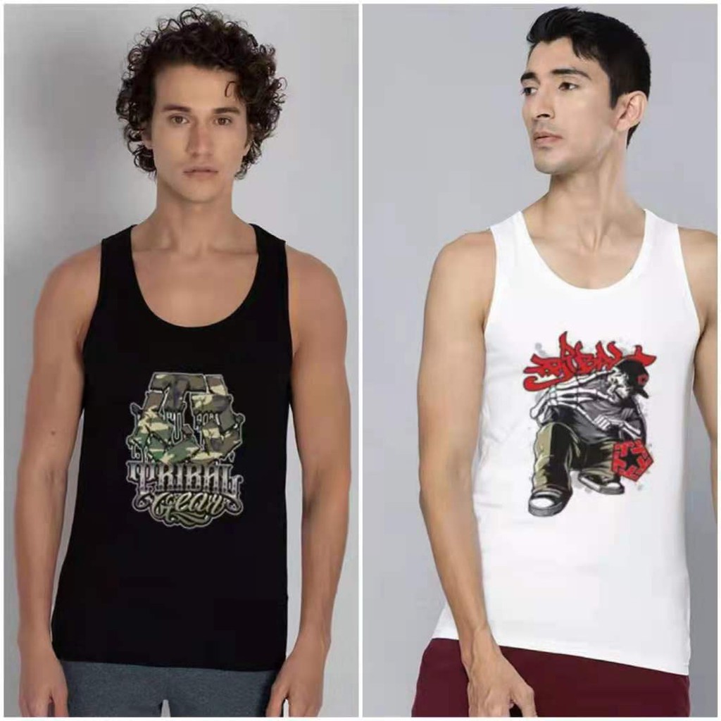 NEW FASHION SANDO(BLACK AND WHITE) | Shopee Philippines