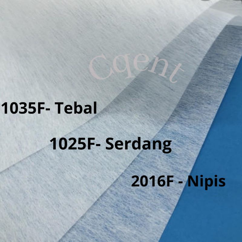 Non-Woven Fabric Interlining Lapik Leher Kertas Gam Interfacing ( 1 ...