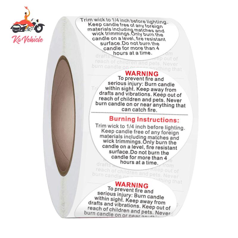 [whstrong] Candle Warning Labels 500 Pcs, Candle Warning Sticker ...