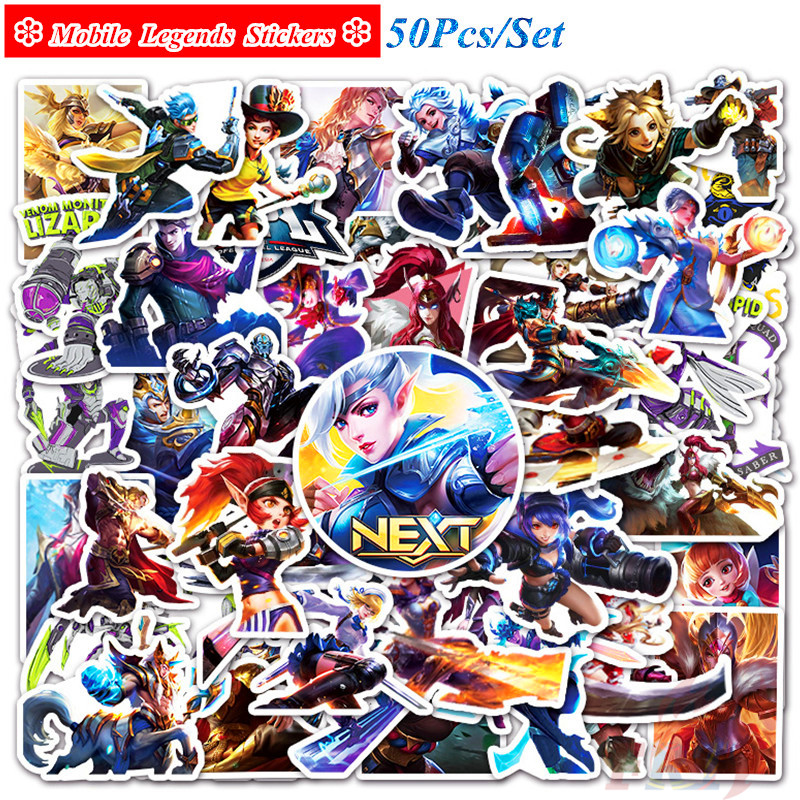Mobile Legends - Series 01 MOBA Games Stickers 50Pcs/Set DIY Fashion ...