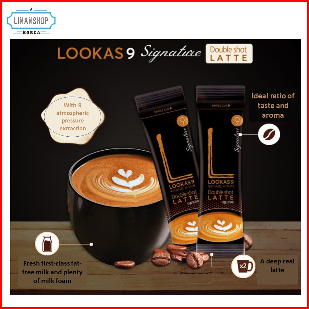 [KOREA] Lookas 9 5 sitcks /Maxim Kanu instant stick coffee / Latte ...