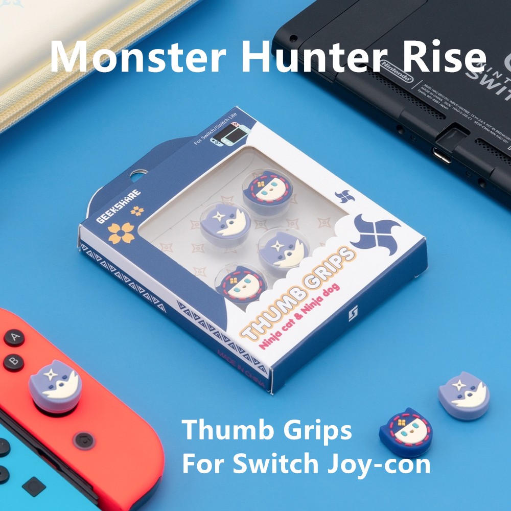 Nintendo Switch Monster Hunter Rise Analog Caps 4pcs of Thumb Grips for ...