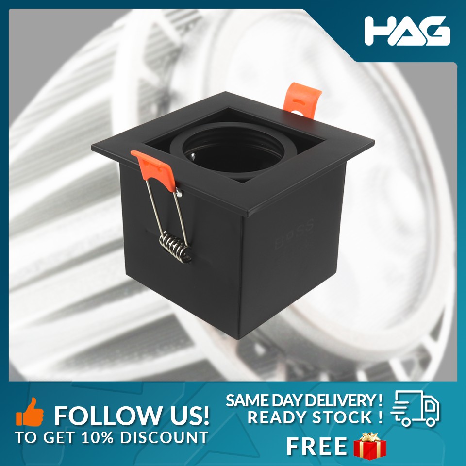 HAG GU10 Eyeball Downlight Casing Adjustable Angle Recessed Ceiling ...