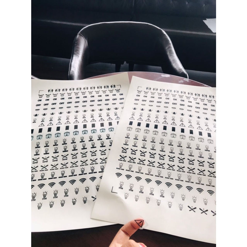 Sticker transparent suiz rumah 2cm | Shopee Philippines